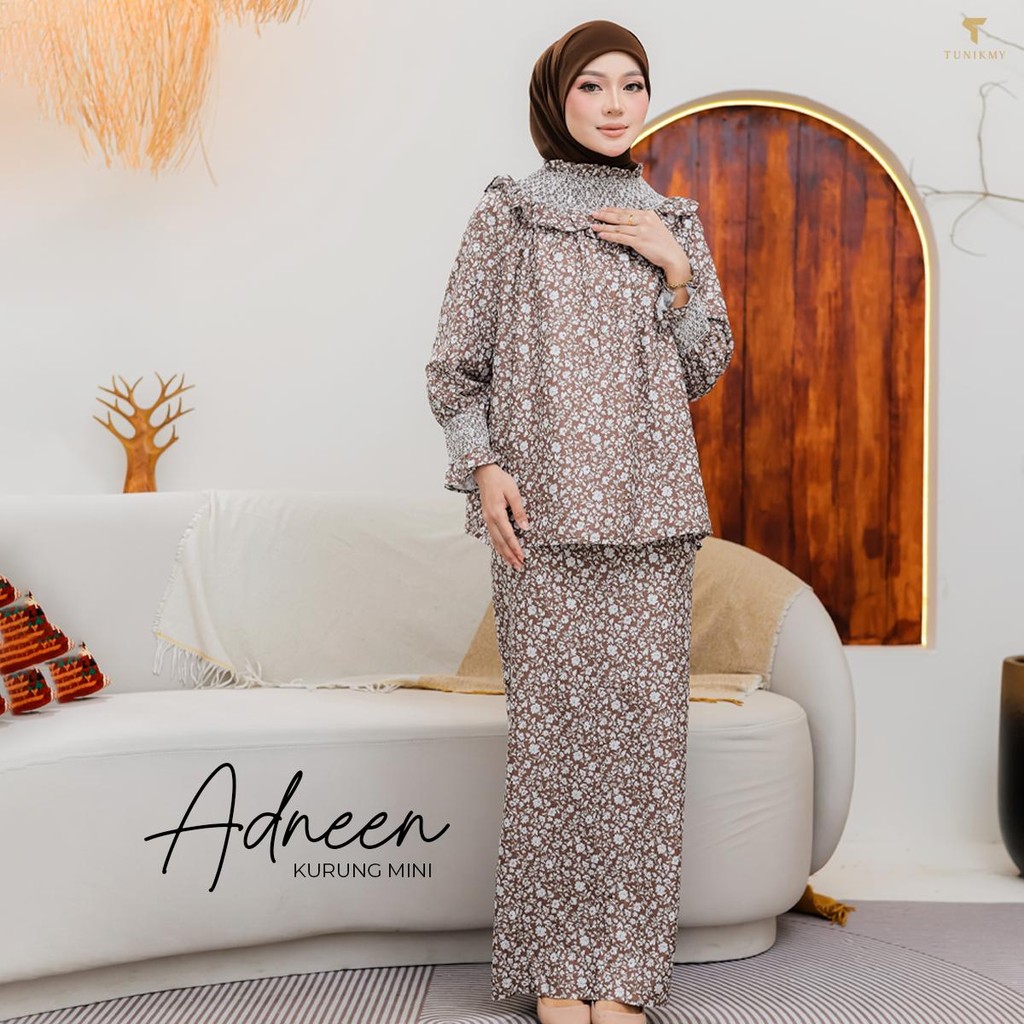TUNIKMY Baju Mini Kurung Adneen | Mini Kurung cotton polyster | Shopee Malaysia