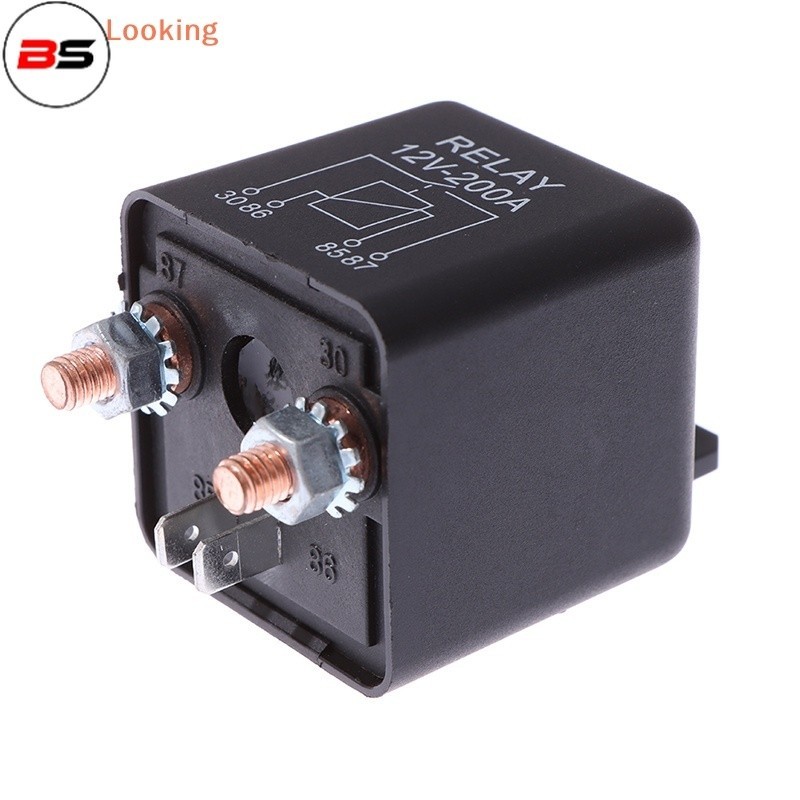 BS 12V 200 Amp Heavy Duty Split Charge/Winch Relay for Car Van Boat 4 ...