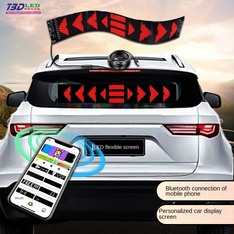 Hot-selling LED Smart Car Sticker Rear Window LED Emoticon Screen ...