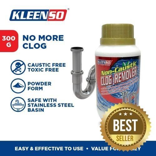 KLEENSO Non-Caustic Clog Remover Powder ( 300G ) | Shopee Malaysia