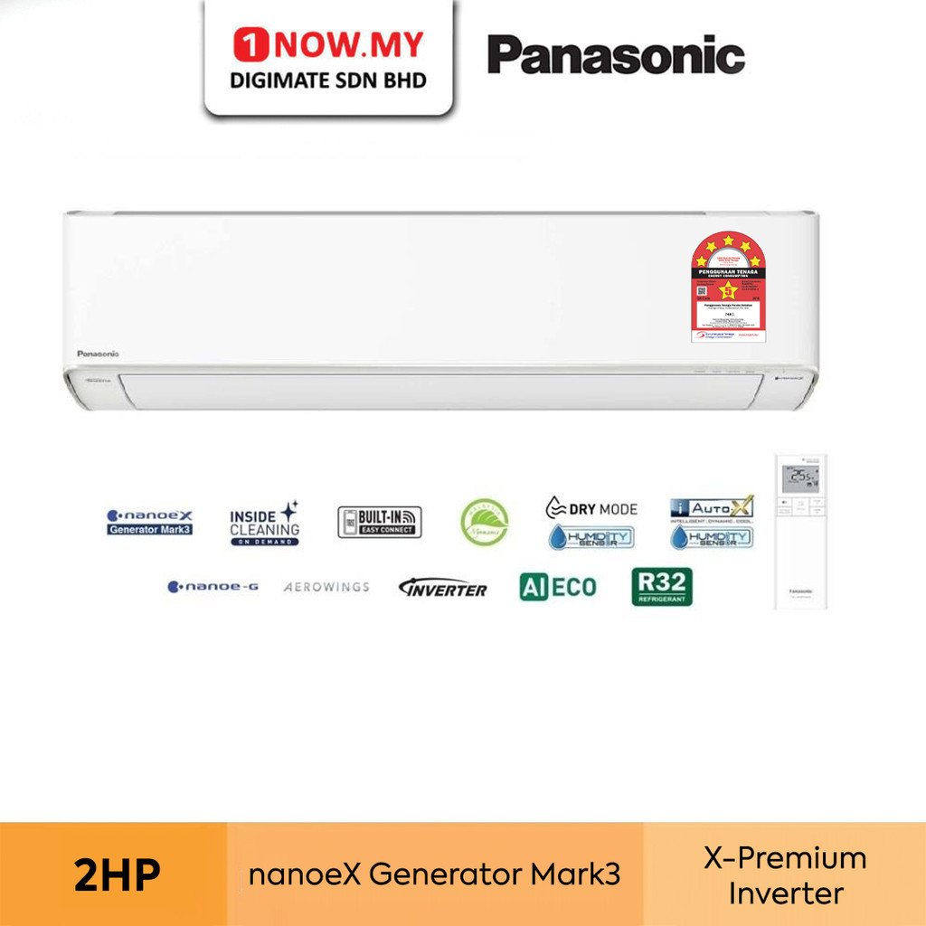 PANASONIC 2HP X-Premium Inverter Air Conditioner XU Series CS/CU ...