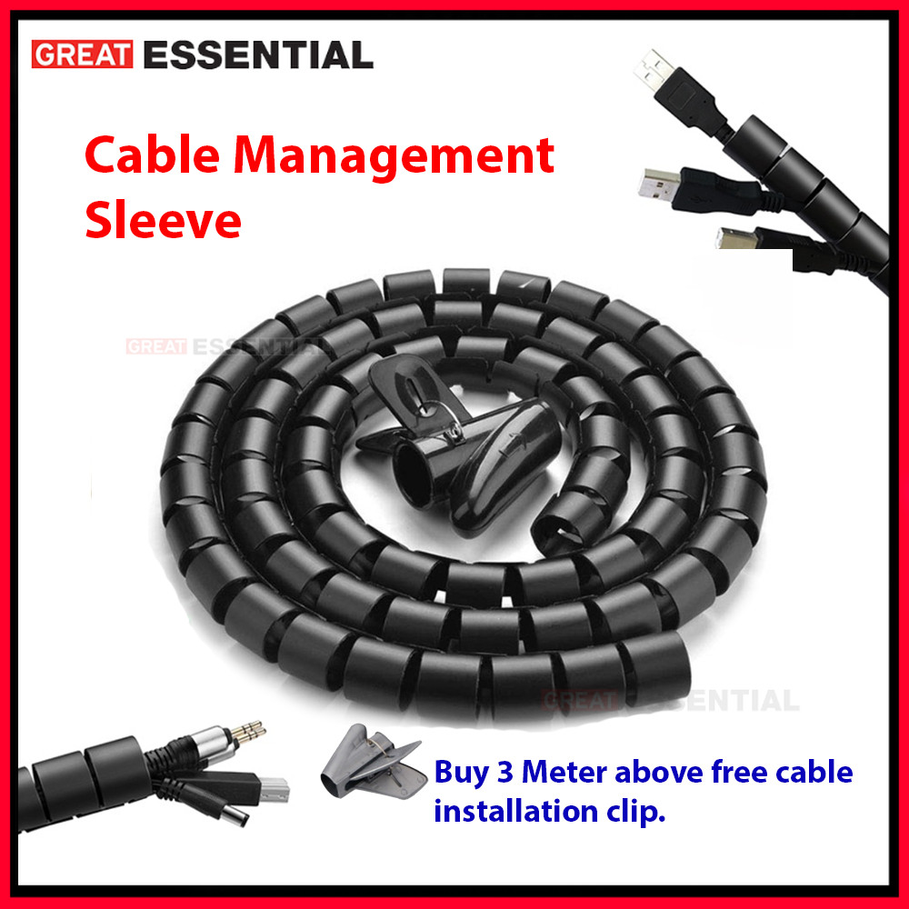 Cable Management Cord Wire Organizer Protective Cover - 16mm / 22mm ...