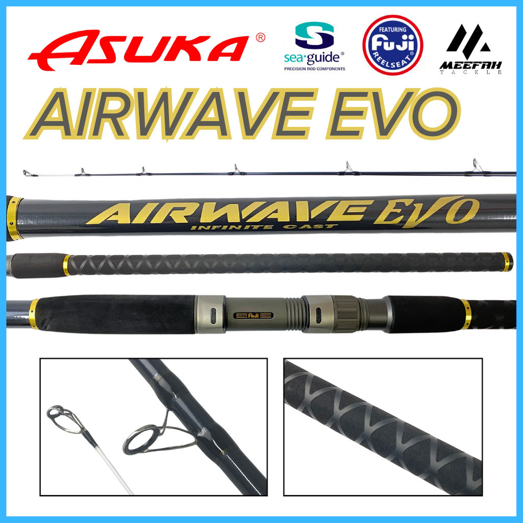NEW ARRIVAL - ASUKA AIRWAVE EVO & AIRWAVE SURF ROD - Fishing Surf Rod ...