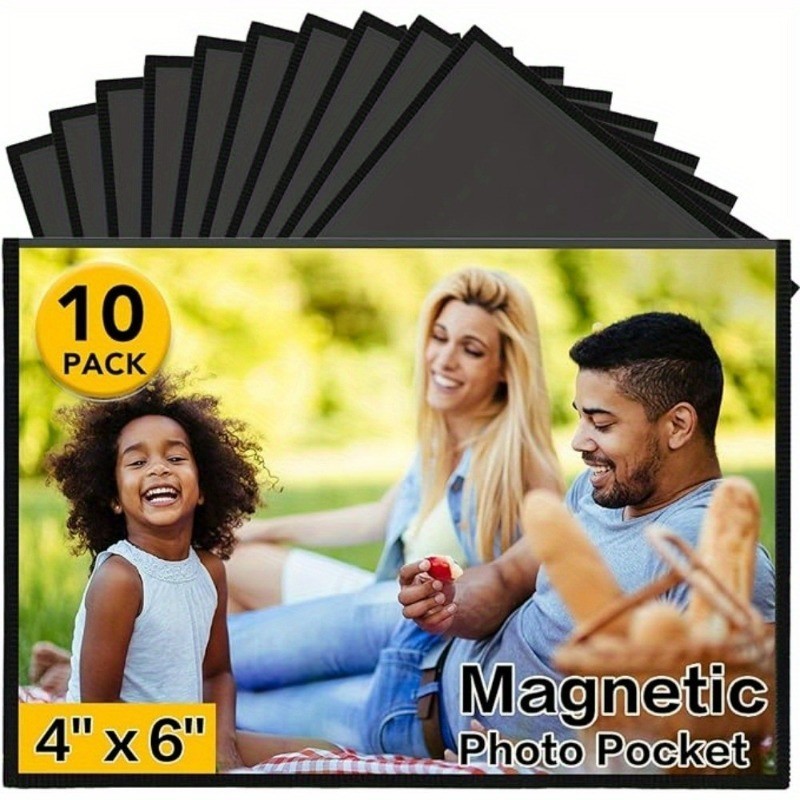 10 Pack 5x7 Magnetic Picture Frames for Refrigerator - Magnet Picture ...