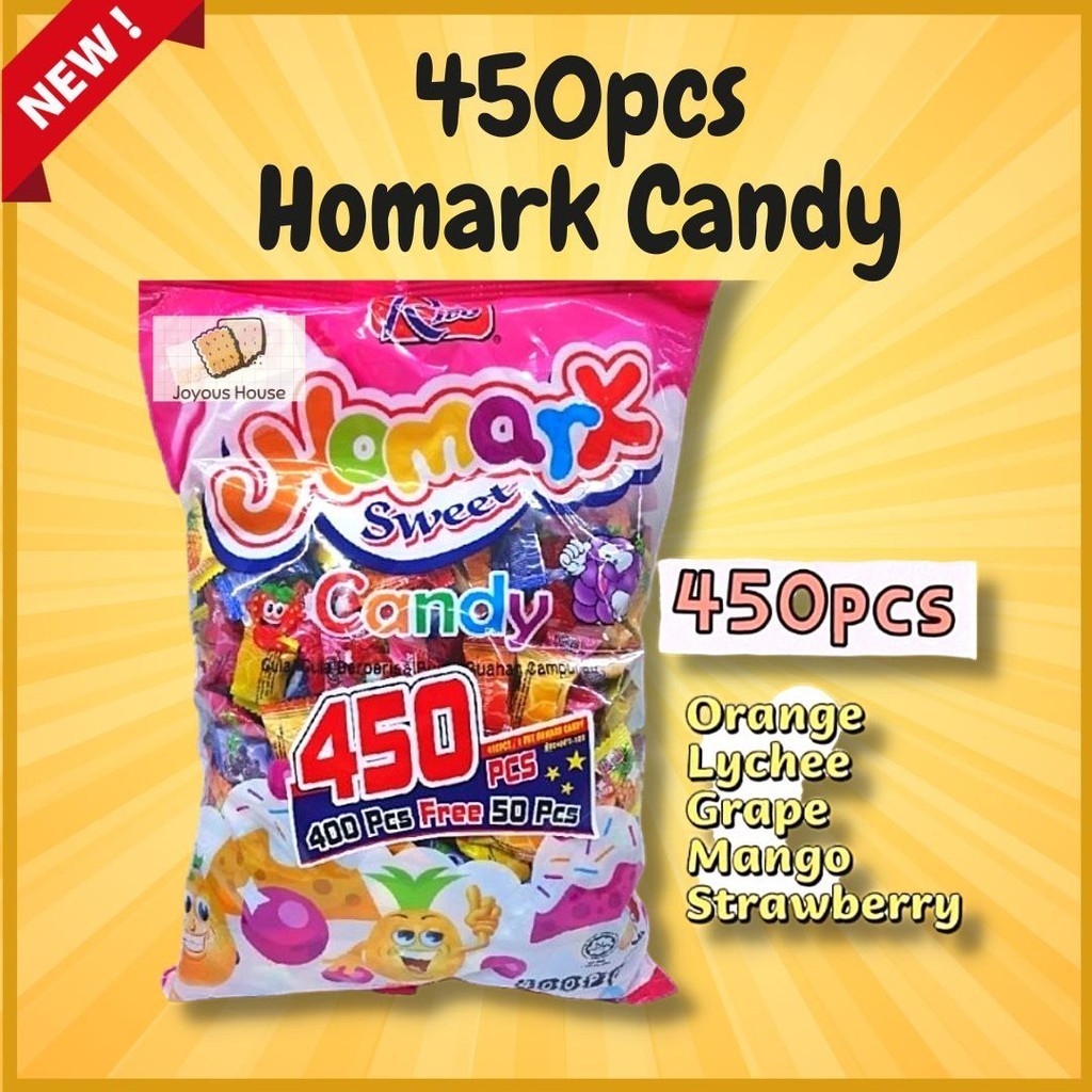 450pcs Rico Homark Sweet Candy / Buah-Buahan Campuran Gula / Mixed ...