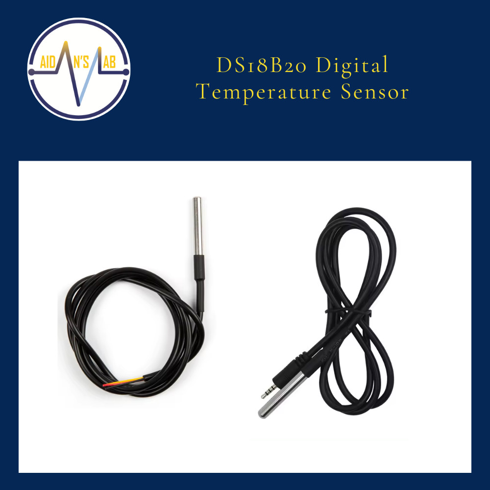 DS18B20 Digital Temperature Sensor | Waterproof Digital Probe Temp ...