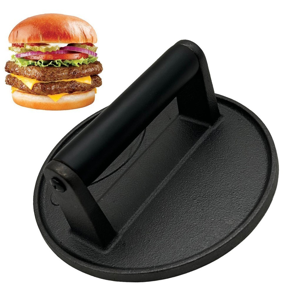 Steak Weight Press Round Smash Burger Press Bacon Steak Press with Heat ...