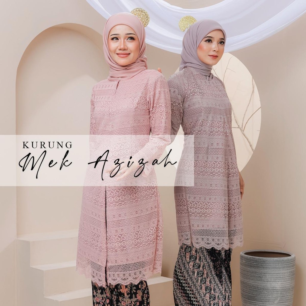 TUNIKMY Baju Kurung Mek Azizah 2.0 Exclusive Lace | Baju Raya Viral ...