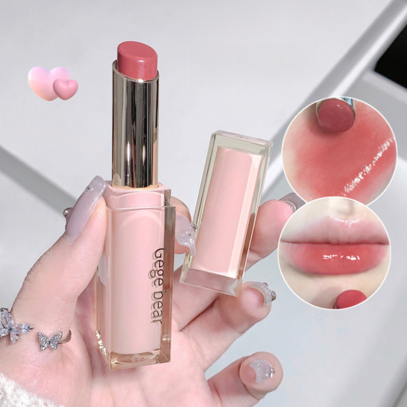 Gege Bear Lipstick 口红水光滋润保湿 Moisturizing Water Gloss Mirror Lipstick ...