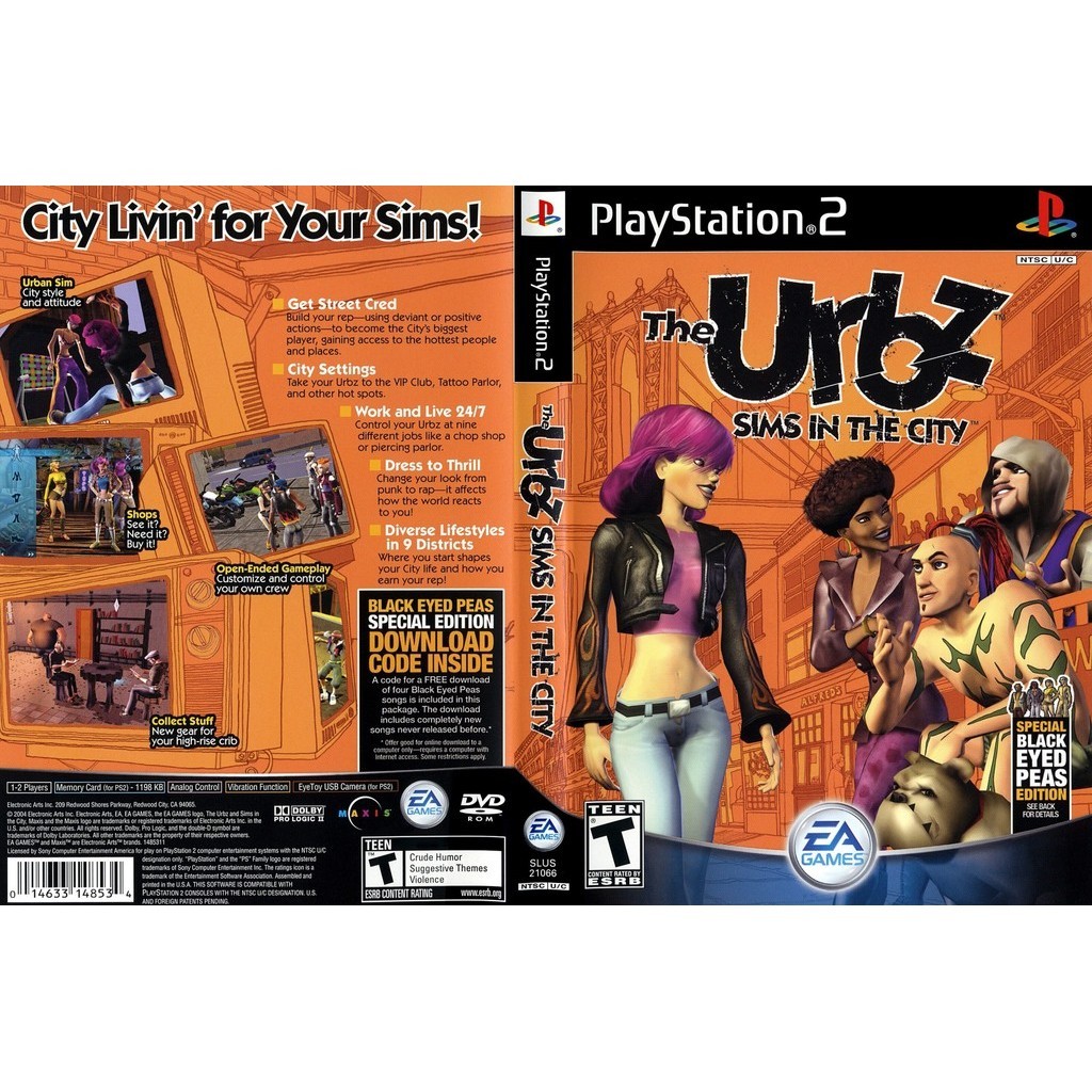 （PS2 Games CD DVD）PS2 The Urbz Sims In The City (DVD Game) | Shopee ...