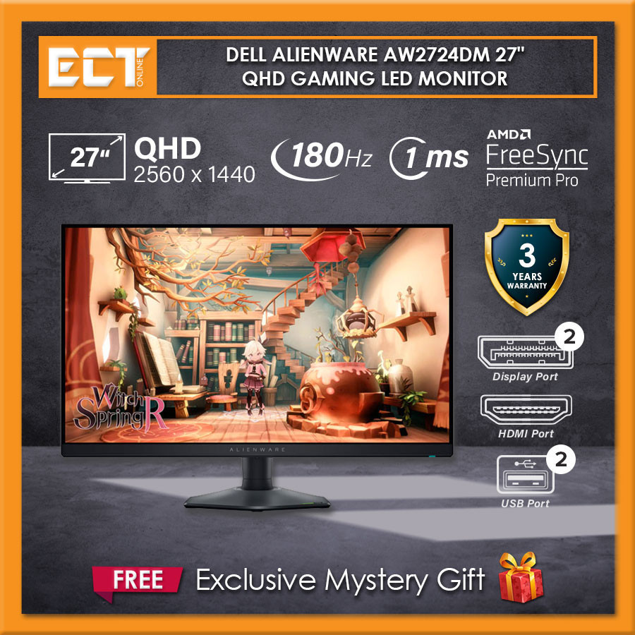 Dell Alienware AW2724DM 27" QHD 2560 x 1440 Gaming LED Monitor with ...