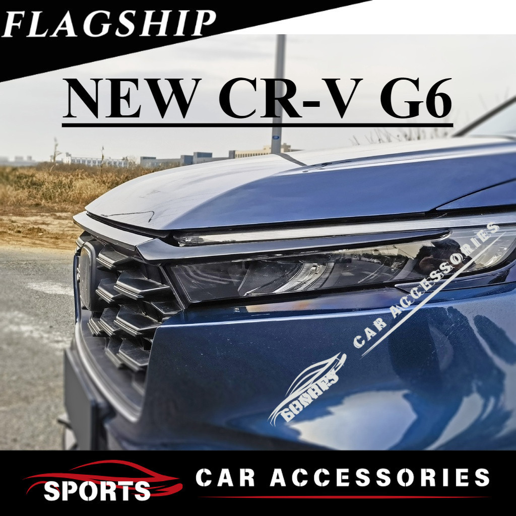 Honda CRV G6 6th 2024 Front Upper Carbon Black Trim Cover Darth Vader ...