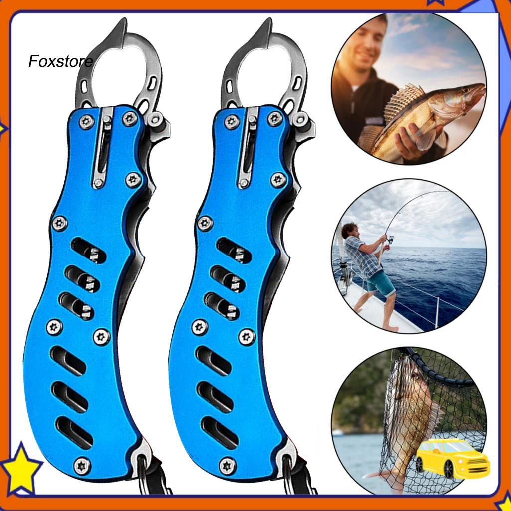 Fox Fish Control Tong Fish Gripper with Eva Handle Stainless Steel Fish ...