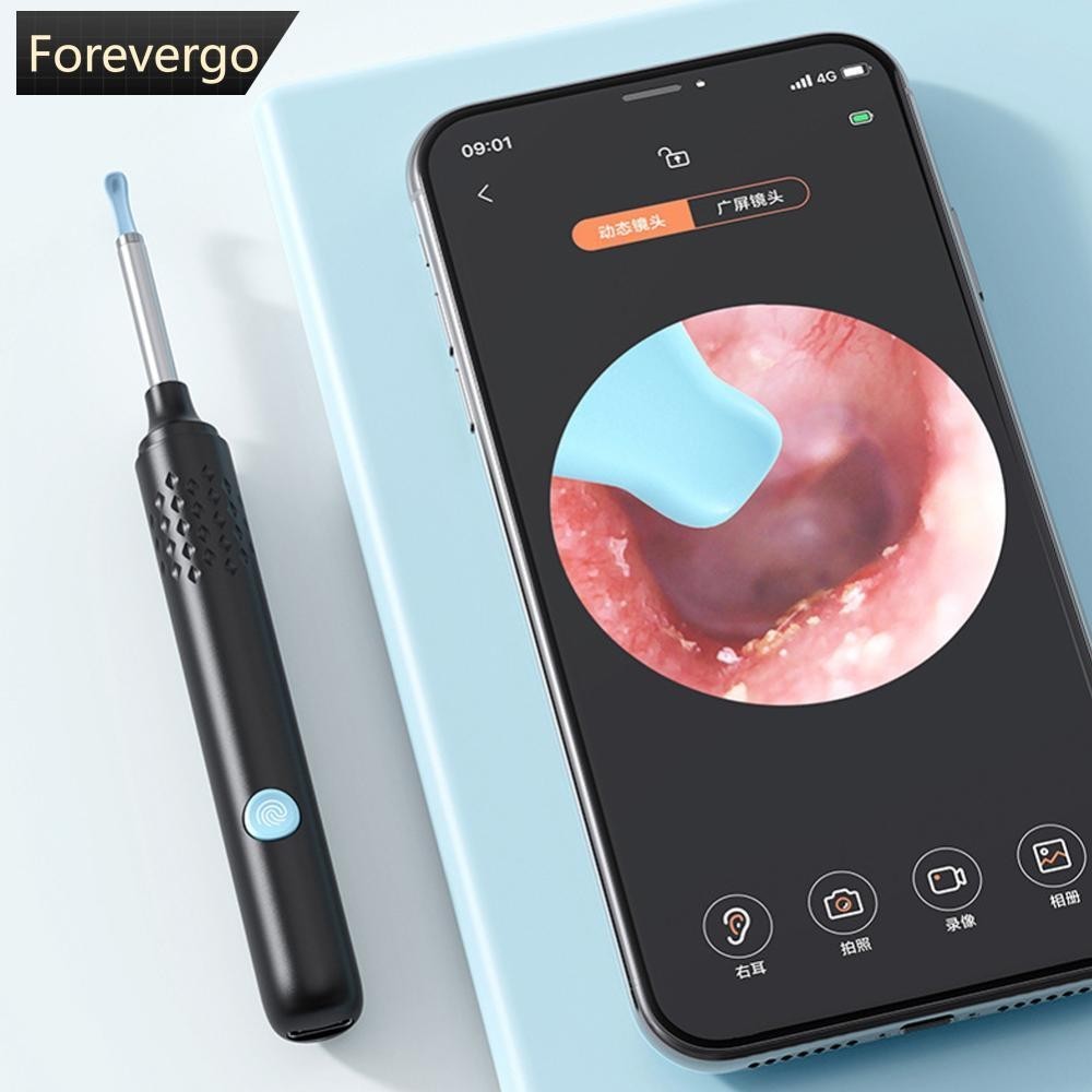 FOREVERGO Visual Ear Digging Spoon Wireless Cleaning Endoscope ...