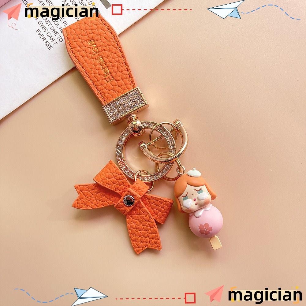 MAGIC Car Key Chains, Microfiber Leather Soap Bubbles MOLLY Labubu Car ...