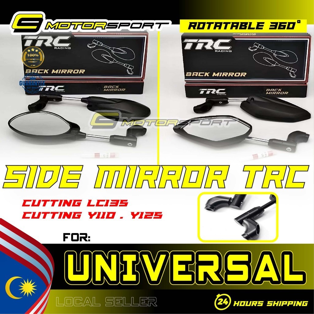 Universal Side Mirror Lipat Cutting LC135 Y110 Y125 PNP TRC For ...