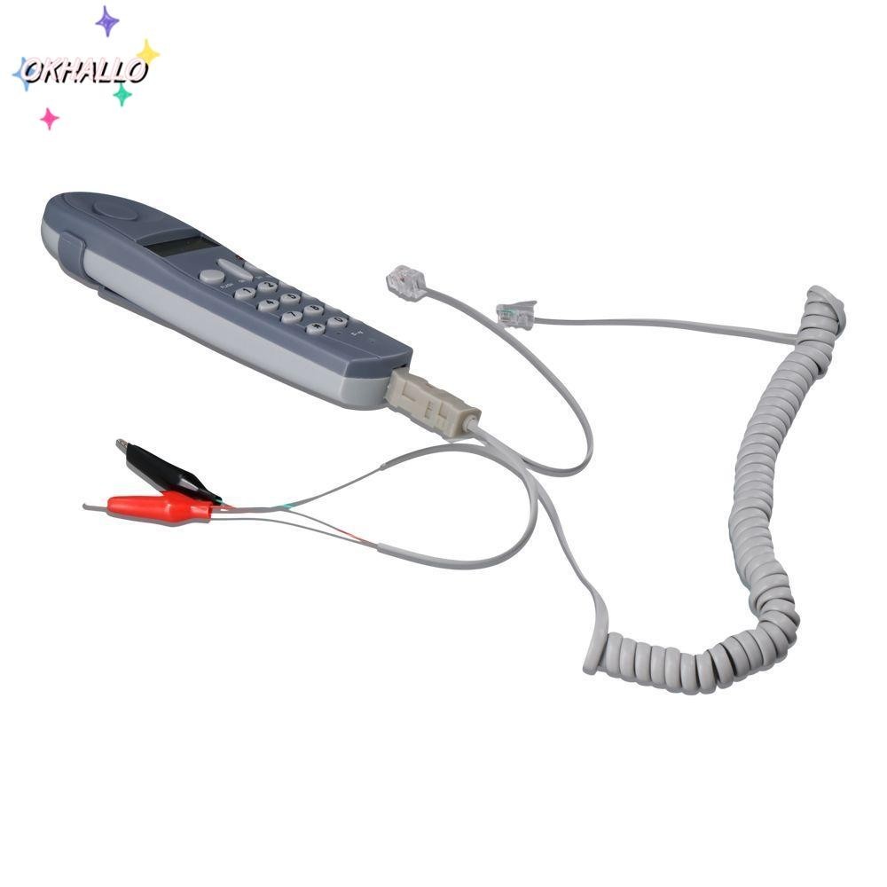 OKHALLO Cable Tester, Grey Telephone Phone Butt Test Tester, D019 Check ...