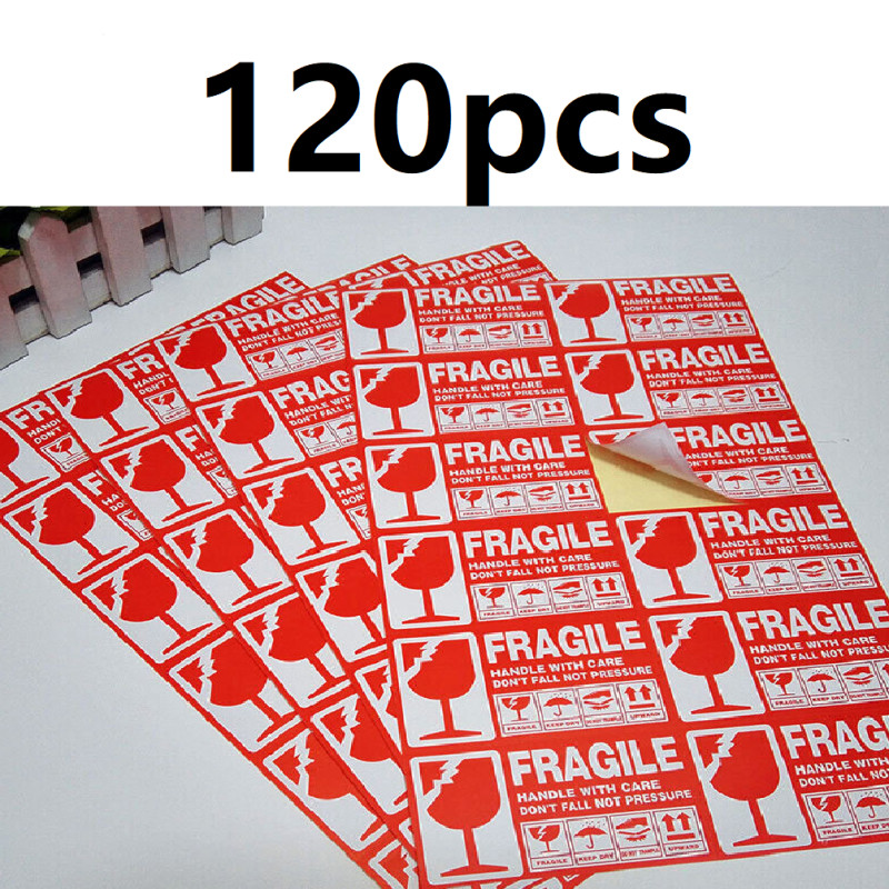 (120pcs)Fragile Sticker Sticker Label Fragile Tape Courier Bag Parcel ...
