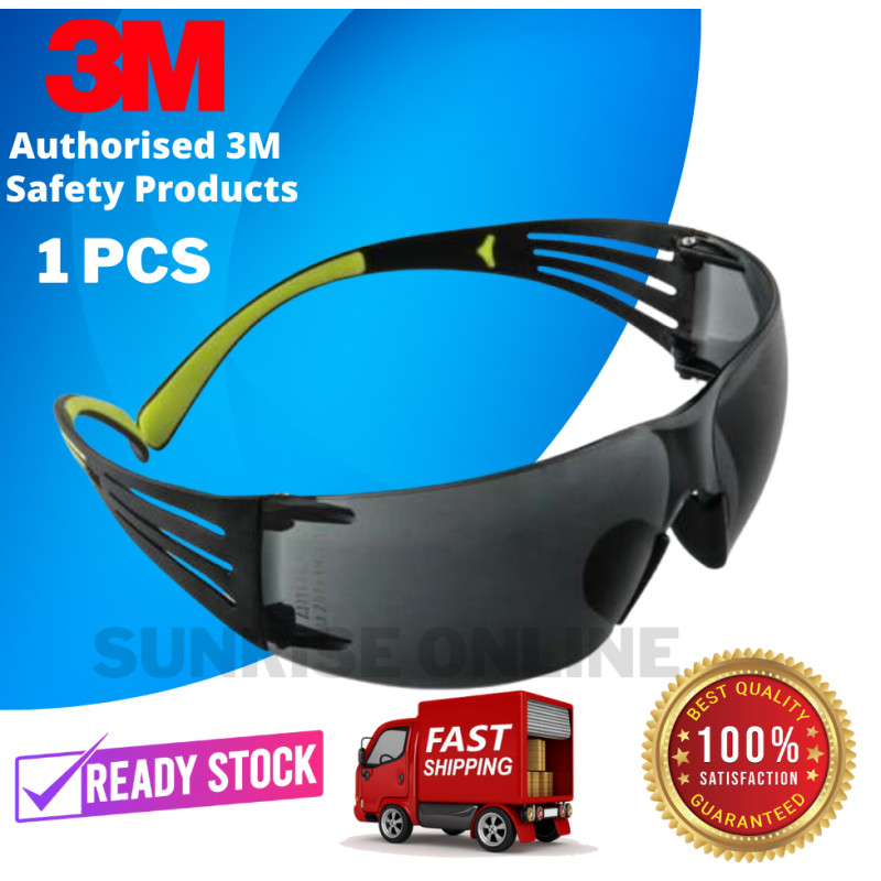 (ORIGINAL) 3M SecureFit Protective Eyewear SF402AF/AS, (Gray) Safety ...