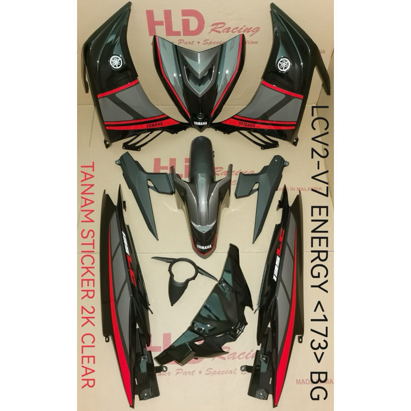 Coverset Cover Set Tanam (HLD Racing) Yamaha Lc135 V2 V3 V4 V5 V6 V7 ...