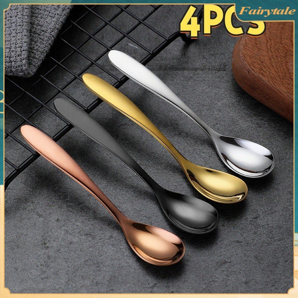 Seasoning Spoon 304 Stainless Steel Spoon Dessert Ice Cream Coffee ...