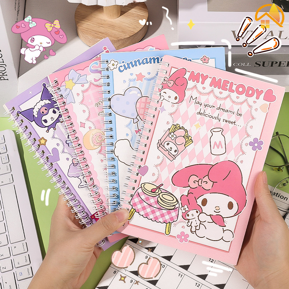 Portable Blank Horizontal Coil Kawaii Sanrio Notebook Stationery ...