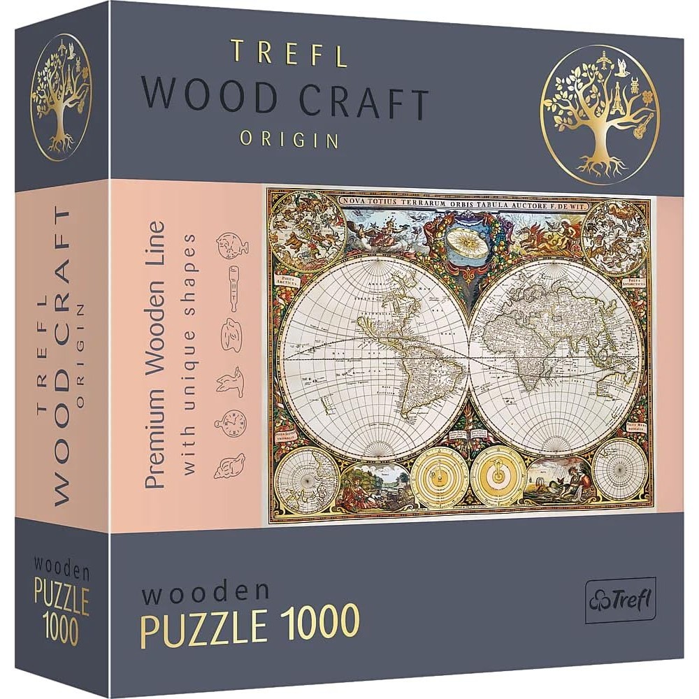 Trefl Wooden Puzzle Ancient World Map 1000 Pieces Puzzle | Shopee Malaysia