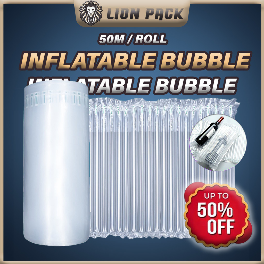 LIONPACK 100m Inflatable Air Bubble Wrap Inflatable Bubble Wrap Buble ...