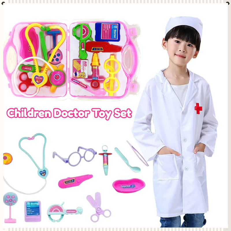 Children Doctor Nurse Pretend Play Set Portable Suitcase Simulation ...