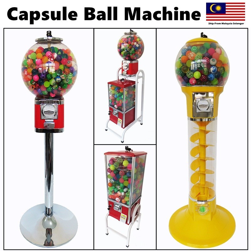 🇲🇾 32/45mm Gashapon Capsule Egg Candy Ball Game Vending Machine Token ...