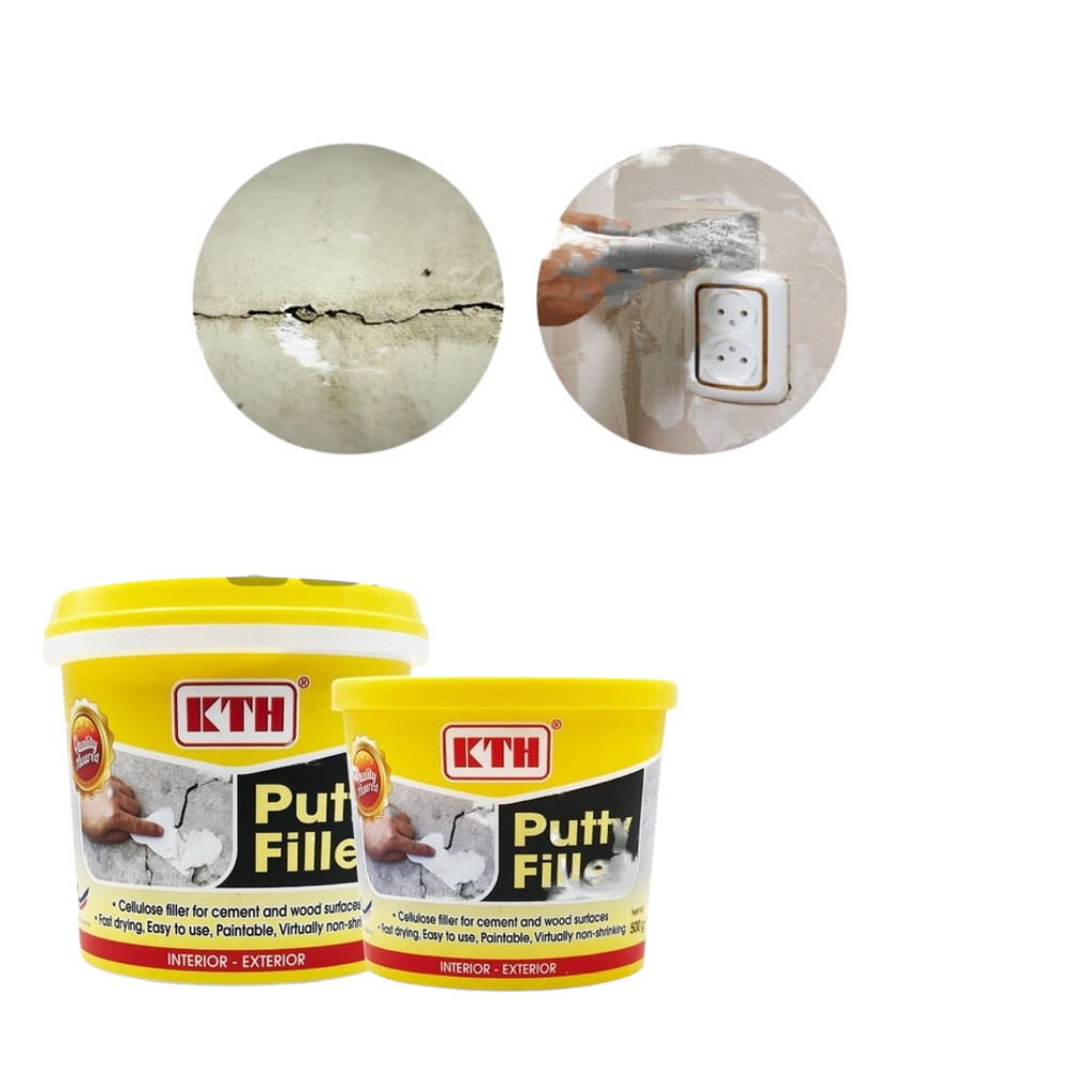 KTH Putty Filler Filling Cracks and Holes Skim Instant Filla Wall Putty ...