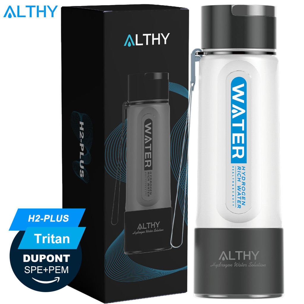 ALTHY H2-PLUS Hydrogen Water Generator Bottle Cup DuPont SPE+PEM Dual Chamber Maker lonizer,Plus ...