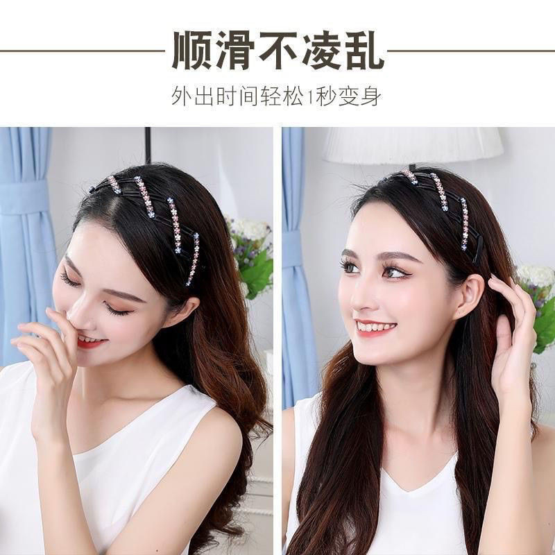 Retractable Headband Portable Folding Diary Outing Bangs Hairpin Female ...