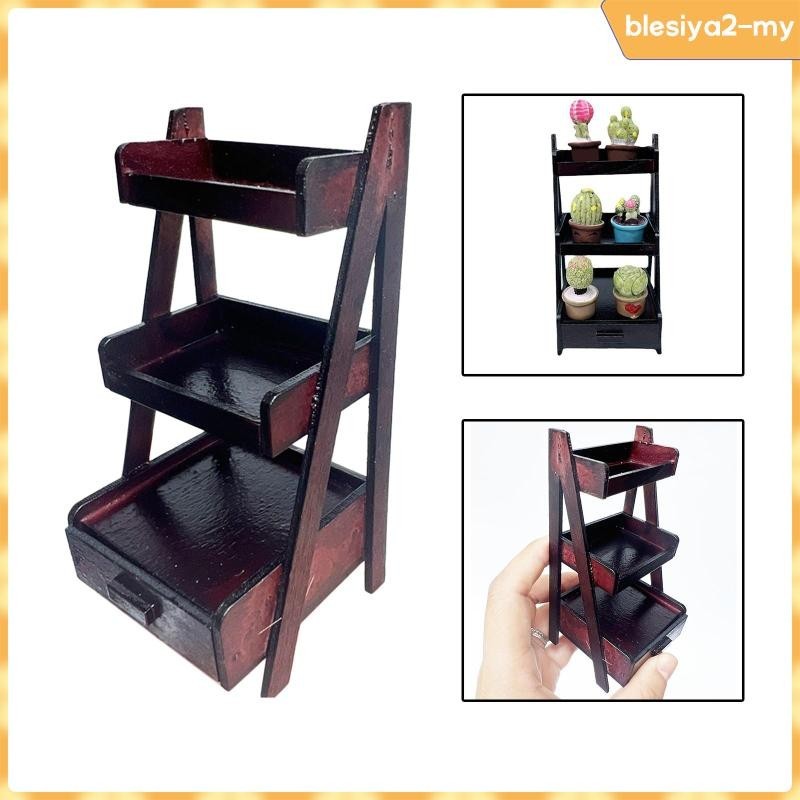 [BlesiyaedMY] 1:12 Scale Miniature Stand Stands Display Shelf Furniture ...