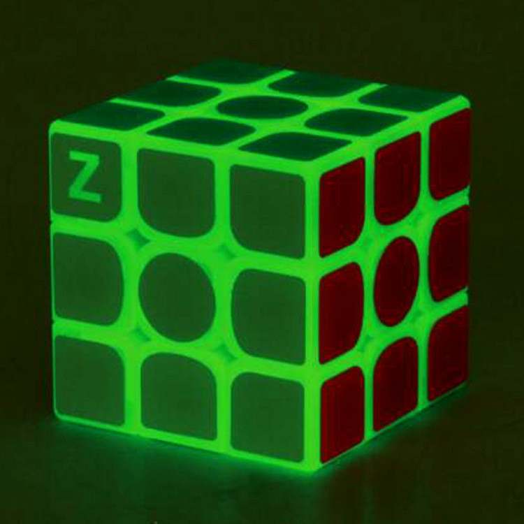 Fluorescent Speed Cube 3x3x3 Glow in Dark Luminous Speed Cube 3 by 3 ...