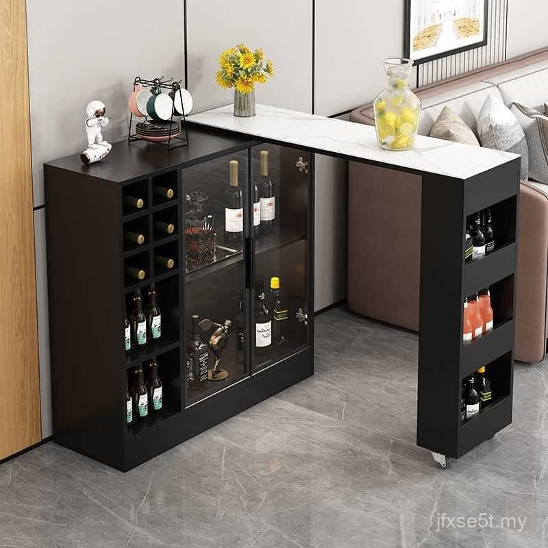 Bar Table Household Simple Modern Dining Table Rotating Light Luxury ...