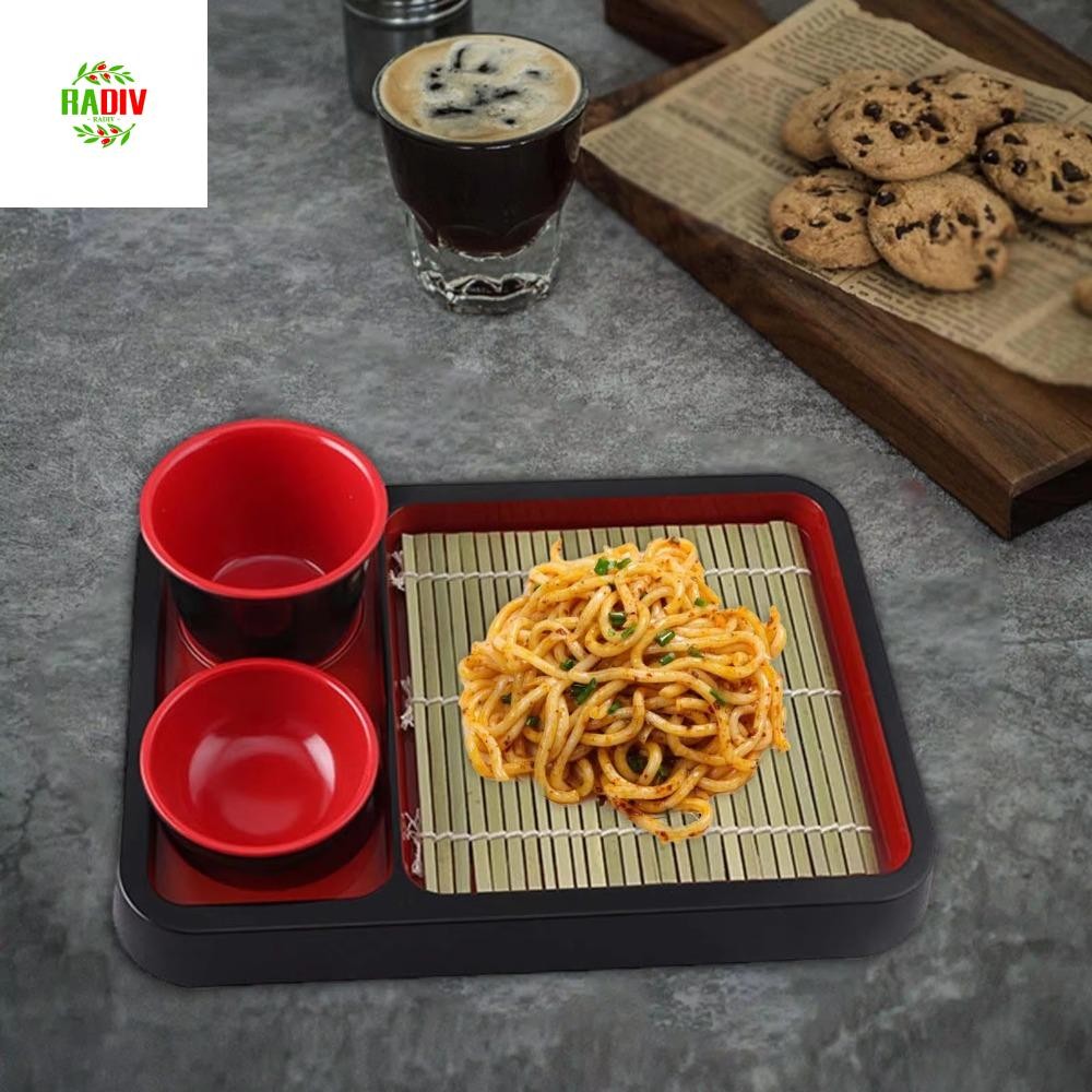 RADIV Cold Noodle Dish, Japanese Style with Bamboo Mat Soba Noodles ...