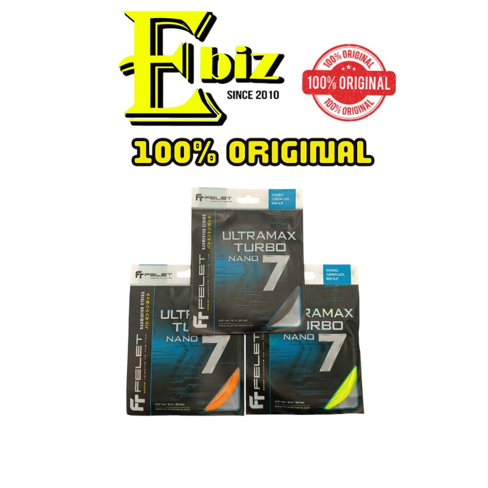 FELET Ultramax Turbo Nano 7 Badminton Strings | Shopee Malaysia