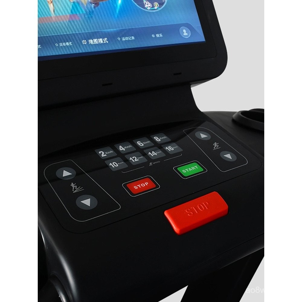 Peralatan Gim Treadmill Komer Besar Pintar Senyap Lebar Larian Tali ...