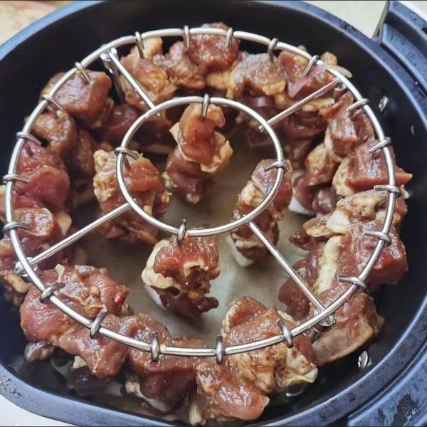 Air Fryer Hot-selling Barbecue Rack Oven Round Hanging Grill Skewer ...