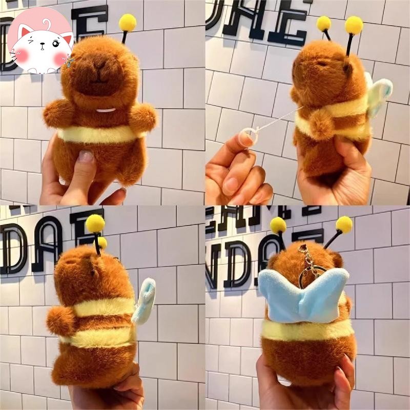 Cute Plush Pendants, Wing Vibration Keychains, Capybara Dolls, Small ...