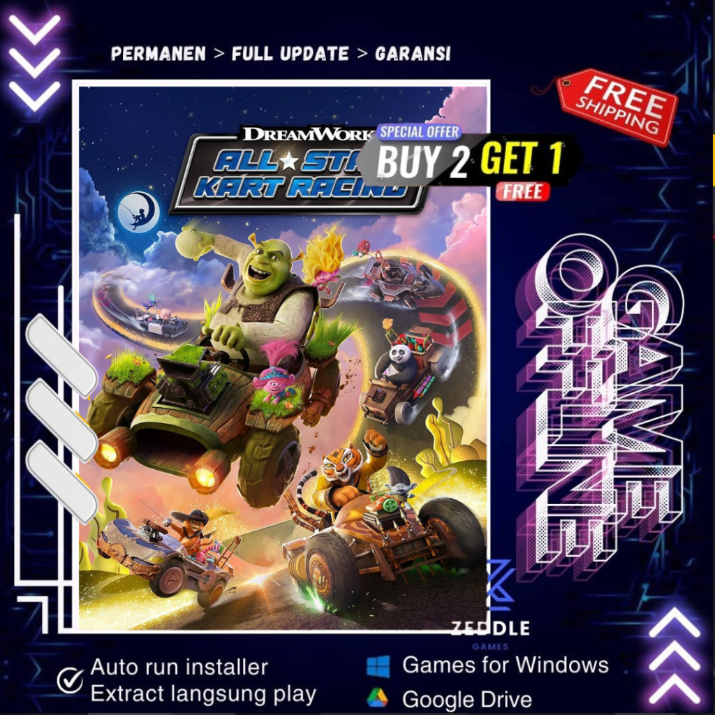 Dreamworks ALL-STAR KART RACING - PC GAME - LAPTOP GAME - PC OFFLINE ...