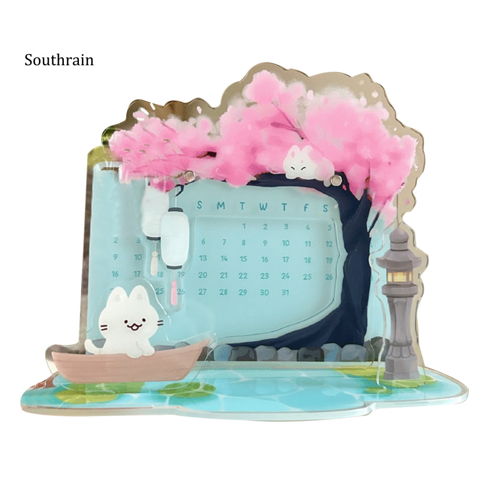 SOU Acrylic Calendar Holder Reusable Calendar Holder Desktop Acrylic ...