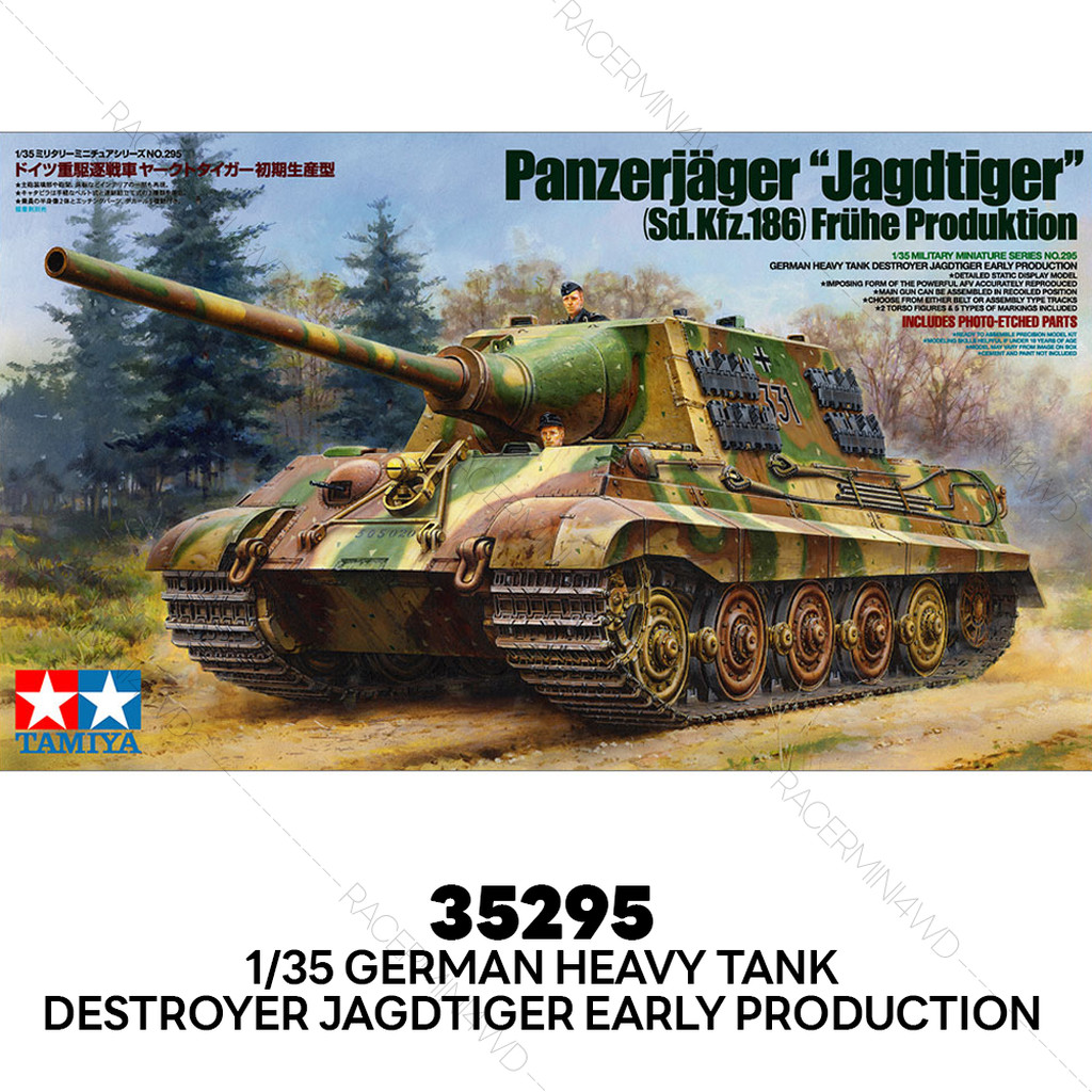 TAMIYA 1/35 German Heavy Tank Destroyer Jagdtiger Early Production ...