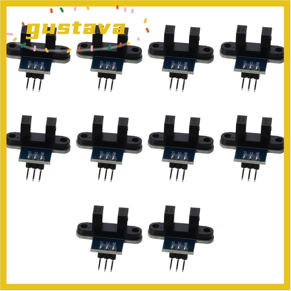 GUSTAVA 10pcs Speed Measuring Sensor, Disk Count 3.3V To 5V Optocoupler ...