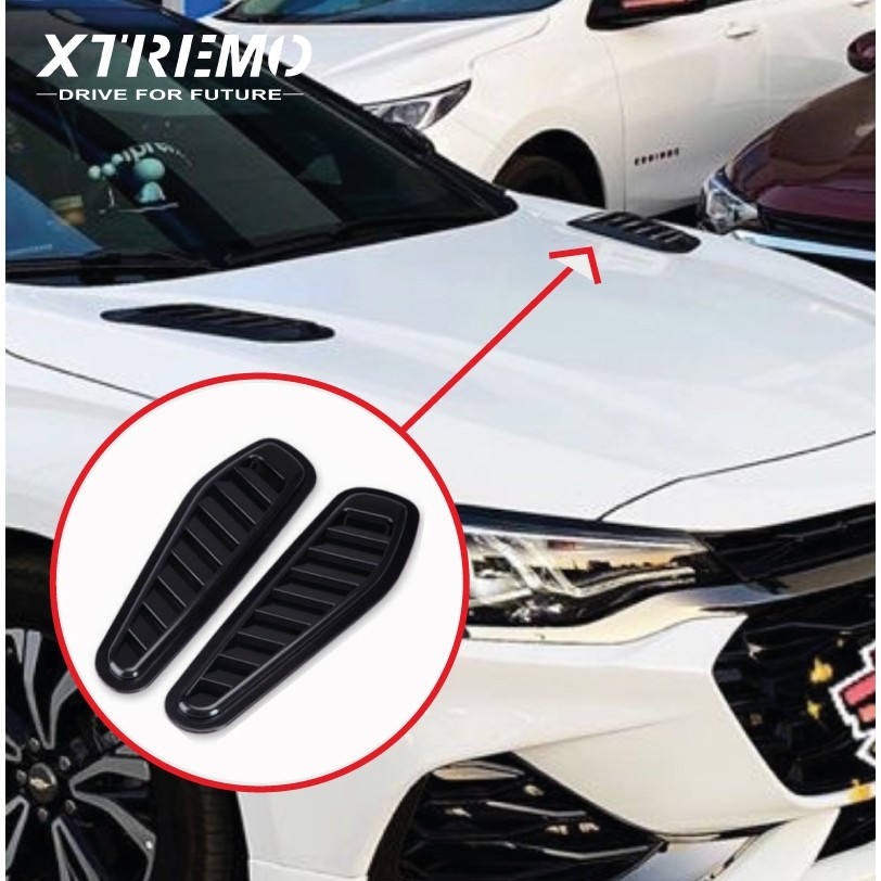 【1 set】Car Bonet Fender Air Flow Vent Universal Car Perodua Myvi Bezza ...