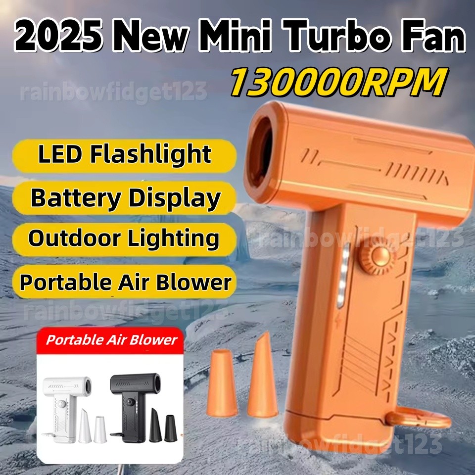 New Mini Turbo Fan 130000RPM Portable Turboblower Jet Fan Violent Turbo ...