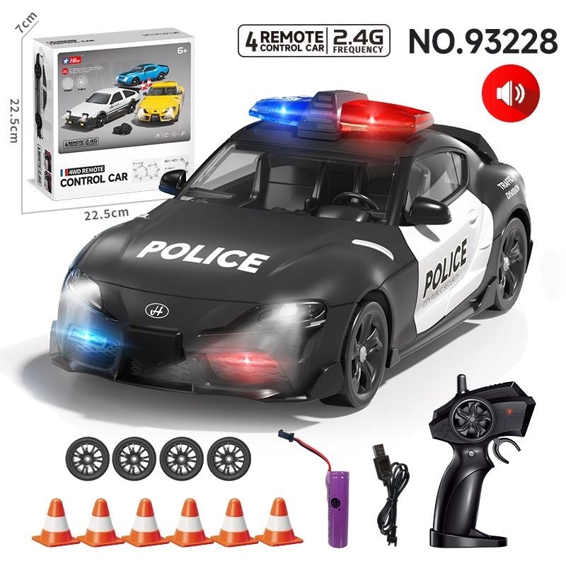4WD RC Drift Racing Car Toy Dodge Police Car Model Toyota AE86 GT GTR 2 ...