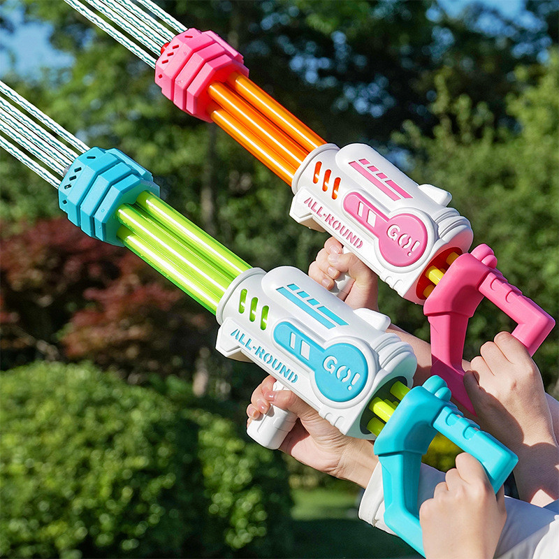 Children Large Size Gatling Pull-out Water Cannon Drifting Water Fight ...