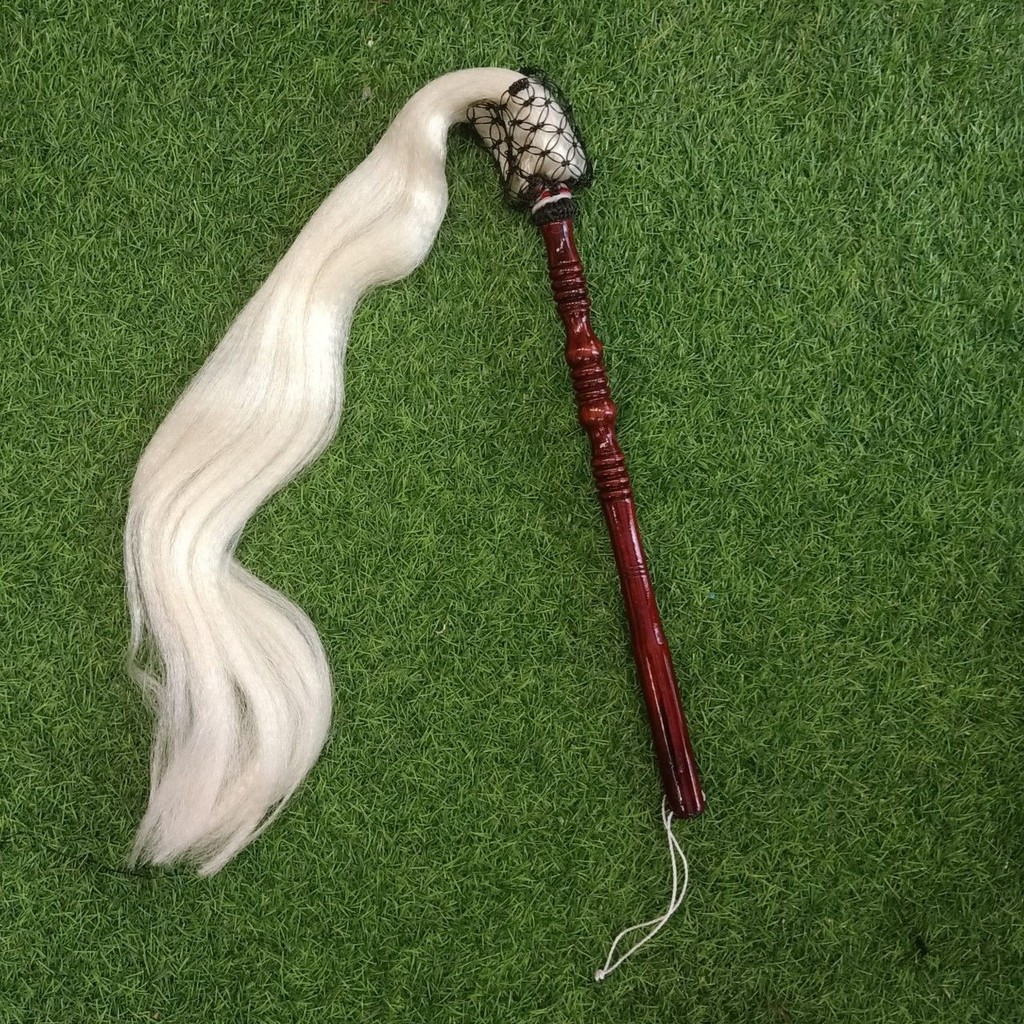 (Free dust bag) Monk's ceiling broom with artificial fiber wood handle ...